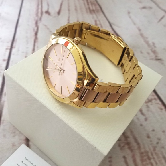 Michael Kors | Accessories | Michael Kors Slim Runway Twotone Watch ...